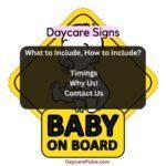 Daycare Sign Ideas | Child Care Signage