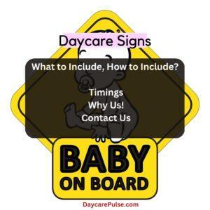 Daycare Sign Ideas | Child Care Signage